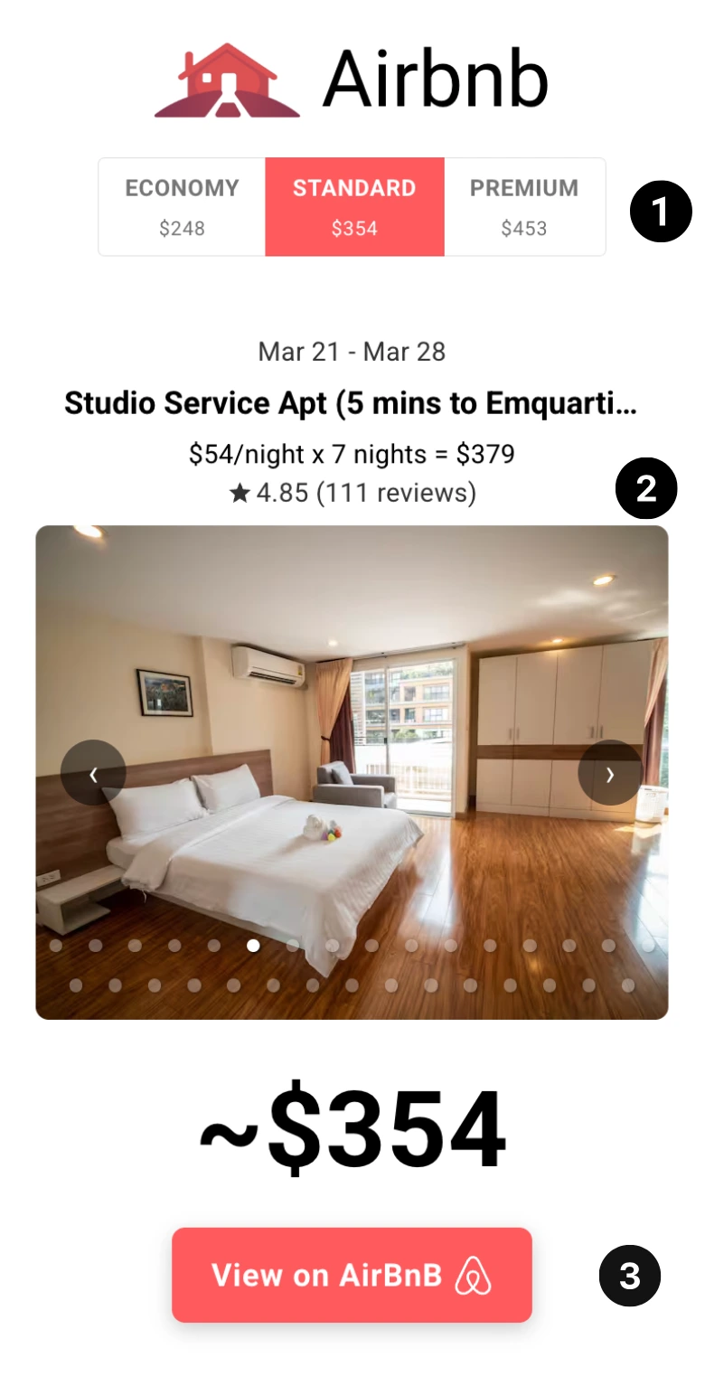 FlyBnB: Get flights & Airbnb prices in one smart search